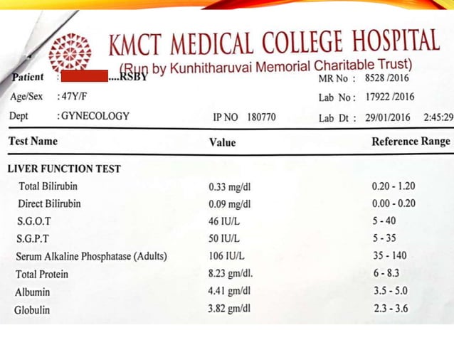 APPROACH TO ABNORMAL LFT | PPTX | Blood Disorders | Diseases and Conditions