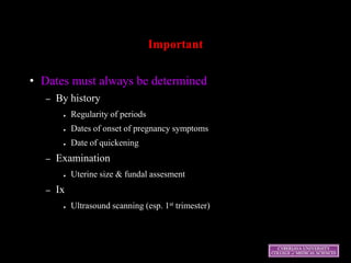 Abnormal lie & presentation | PDF