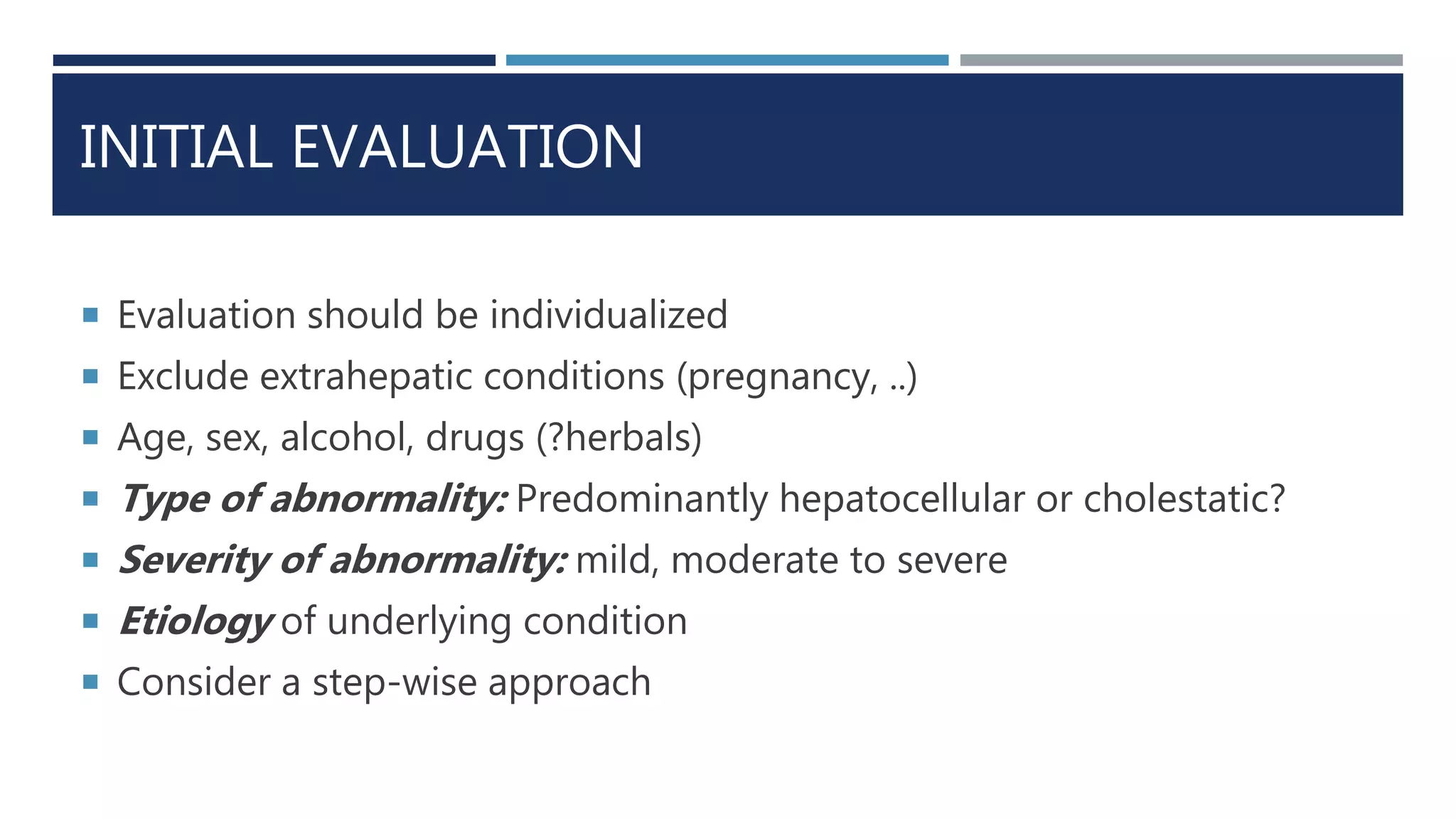 Abnormal liver function tests | PPTX