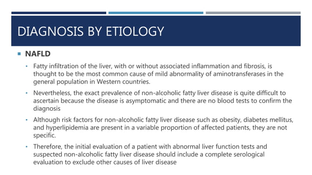 Abnormal liver function tests | PPTX | Blood Disorders | Diseases and ...