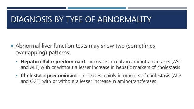 Abnormal liver function tests