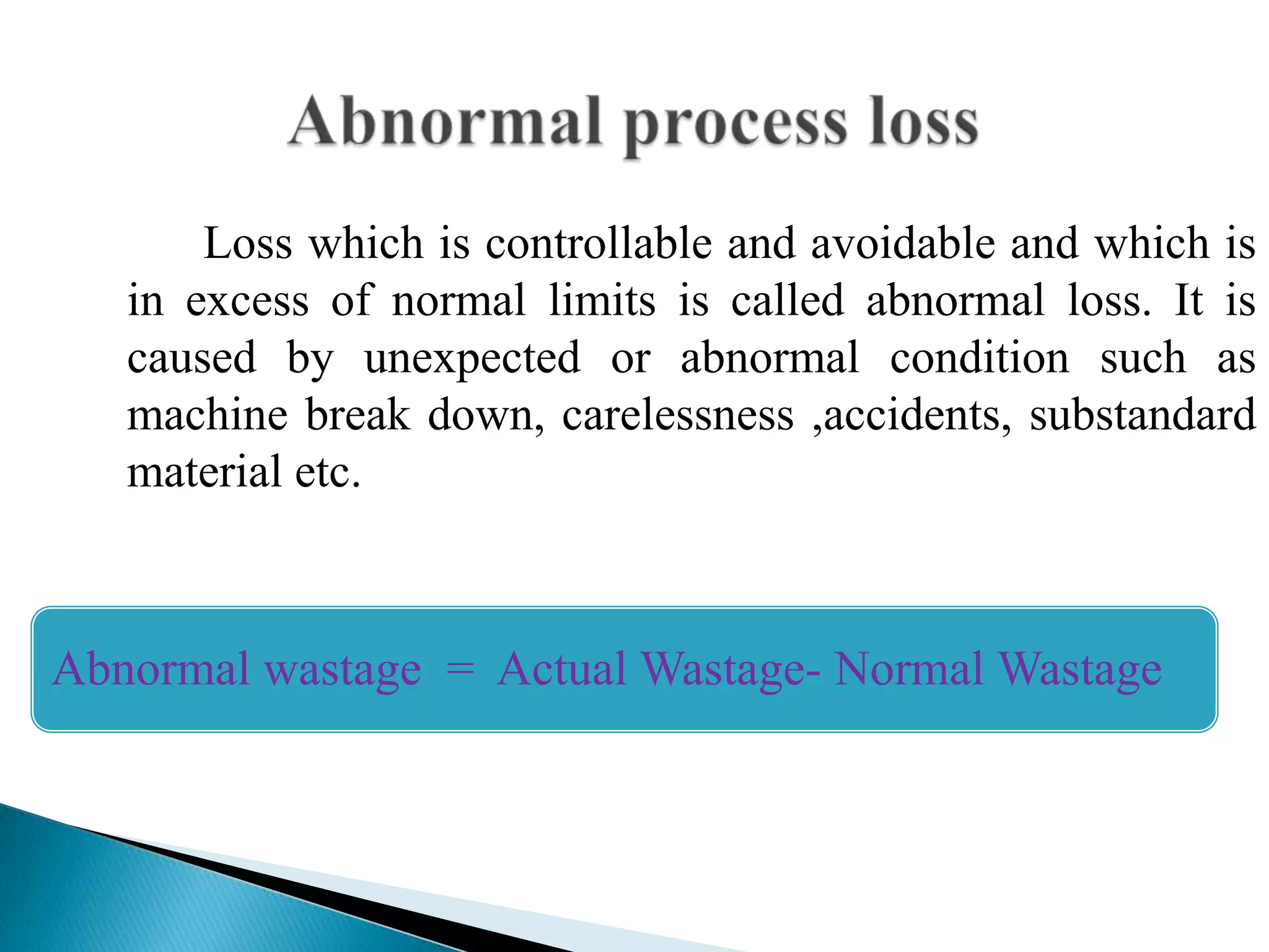 Abnormal loss | PPTX