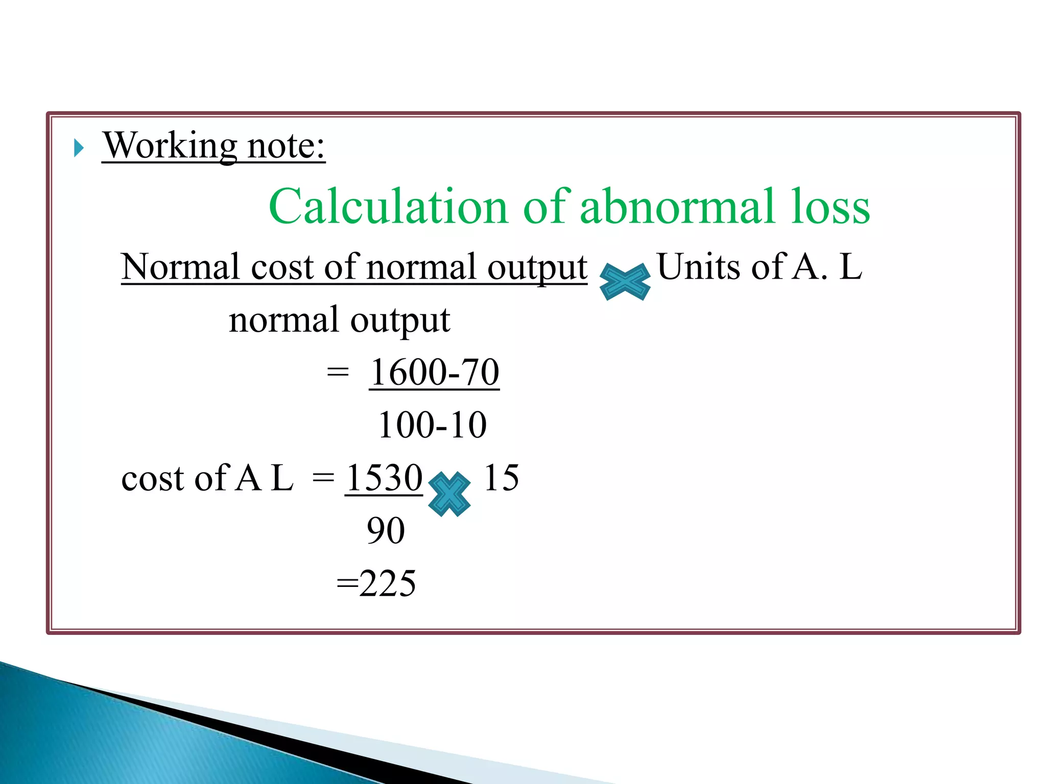 Abnormal loss | PPTX