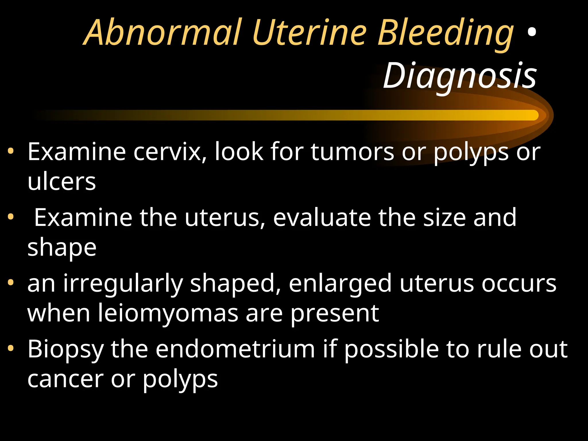 abnormal menstrual bleeding in reproductive health | PPT