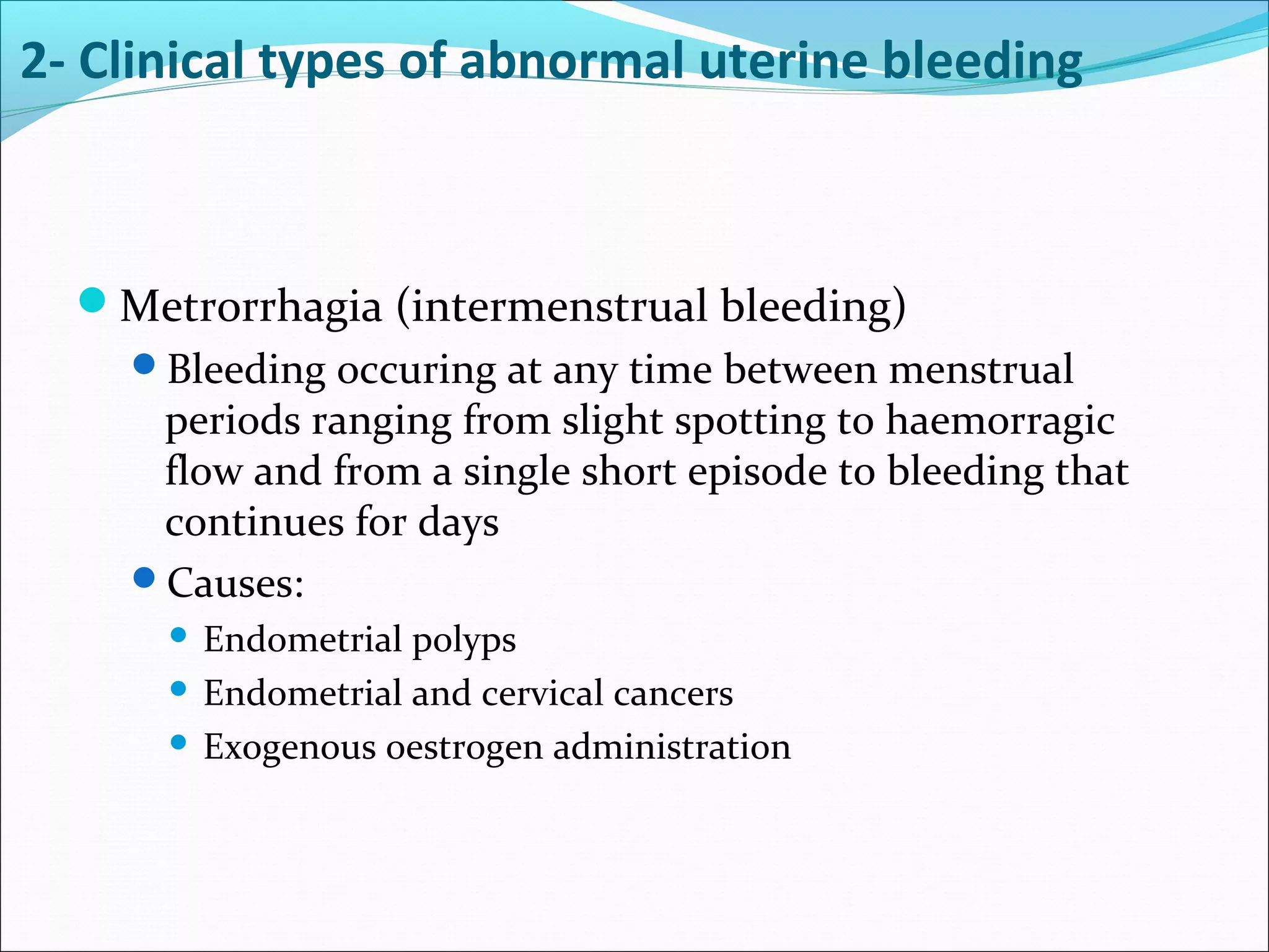Abnormal menstrual cycle fomulu jn | PPT