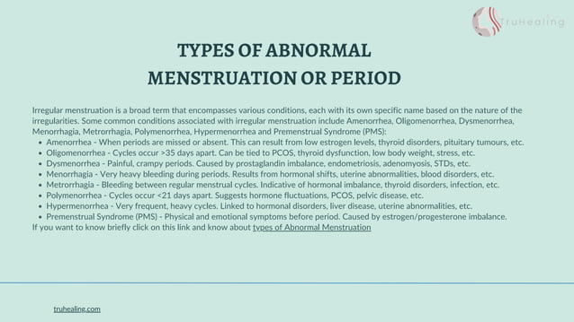 Abnormal Menstruation Types, Causes & Treatment.pdf