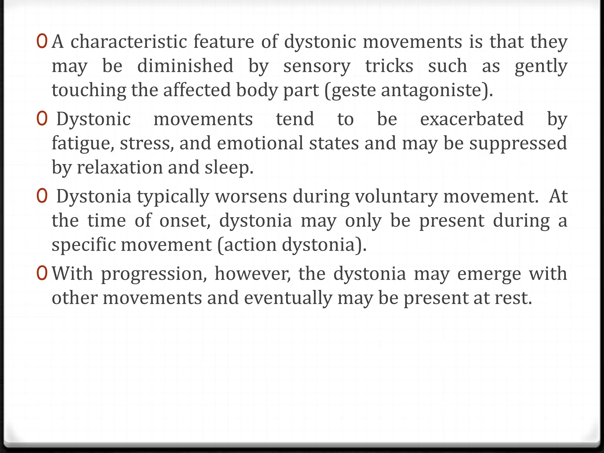 movement disorders | PPTX