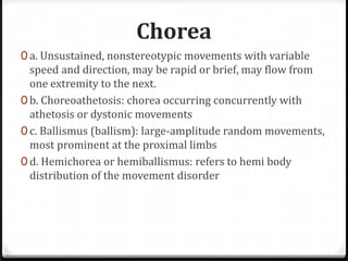 movement disorders | PPTX