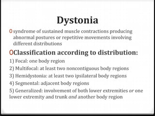 movement disorders | PPTX