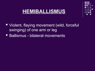 abnormal movements in Human Body physiotherapy .ppt