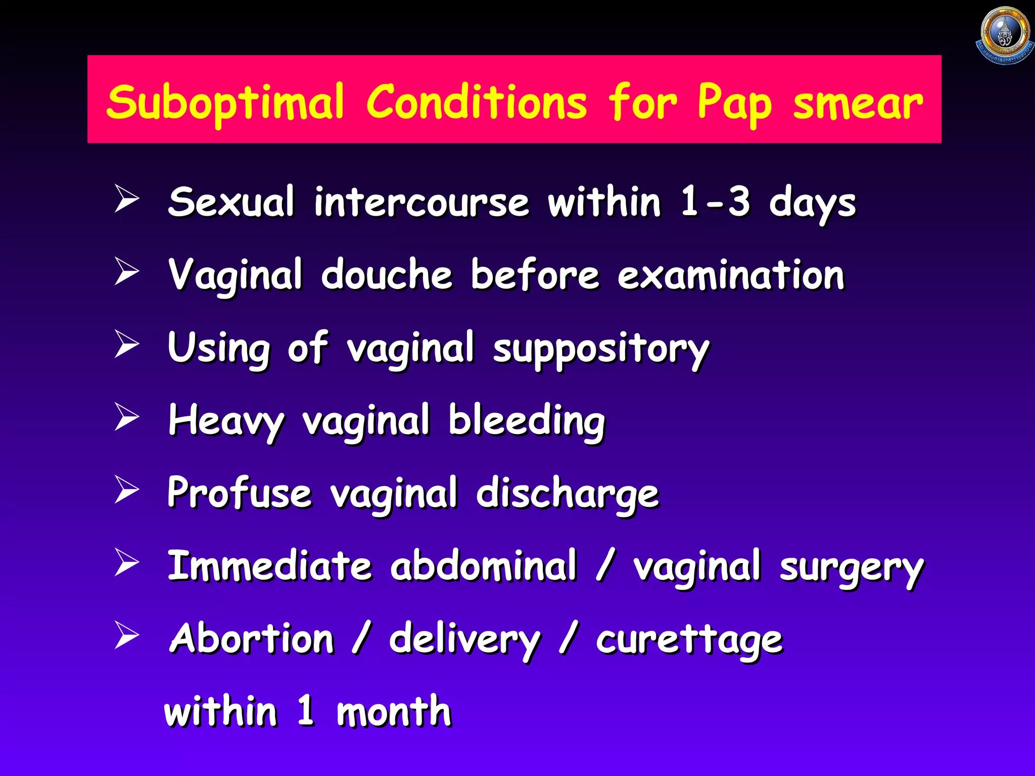 Abnormal pap smear ศิริราช ppt | PPT