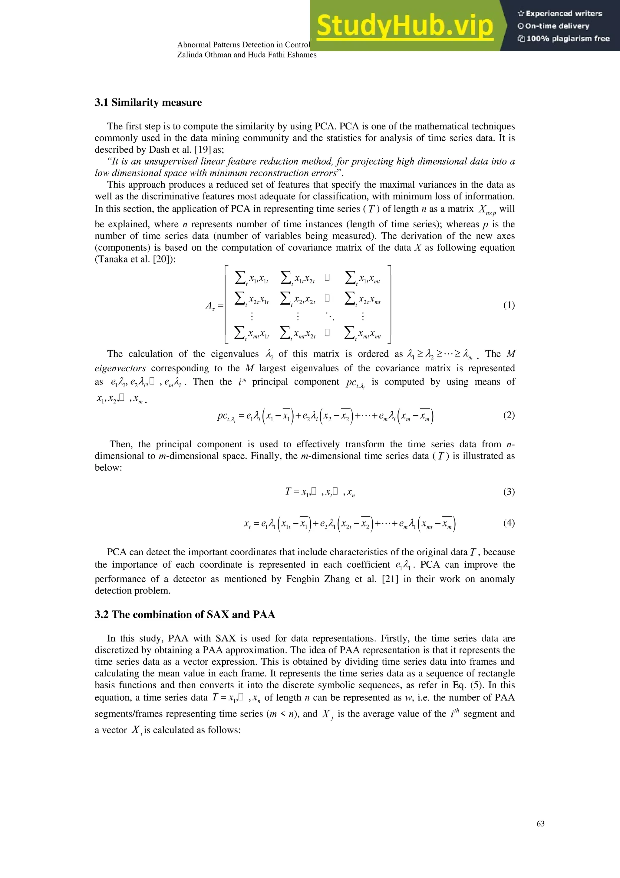 Abnormal Patterns Detection In Control Charts Using Classification Techniques | PDF
