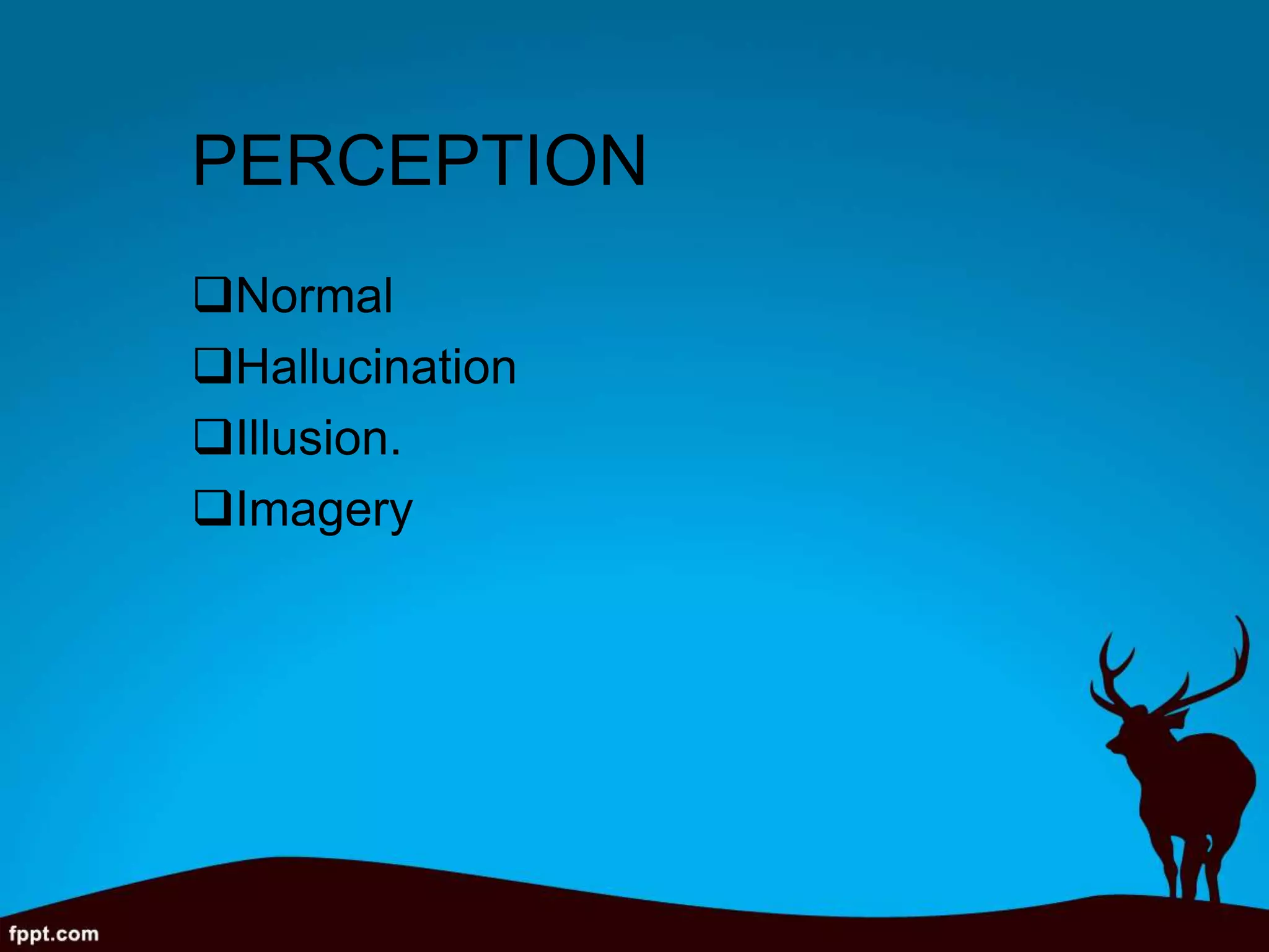 Abnormal perception | PPT