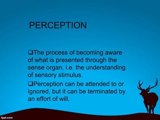 Abnormal perception | PPT