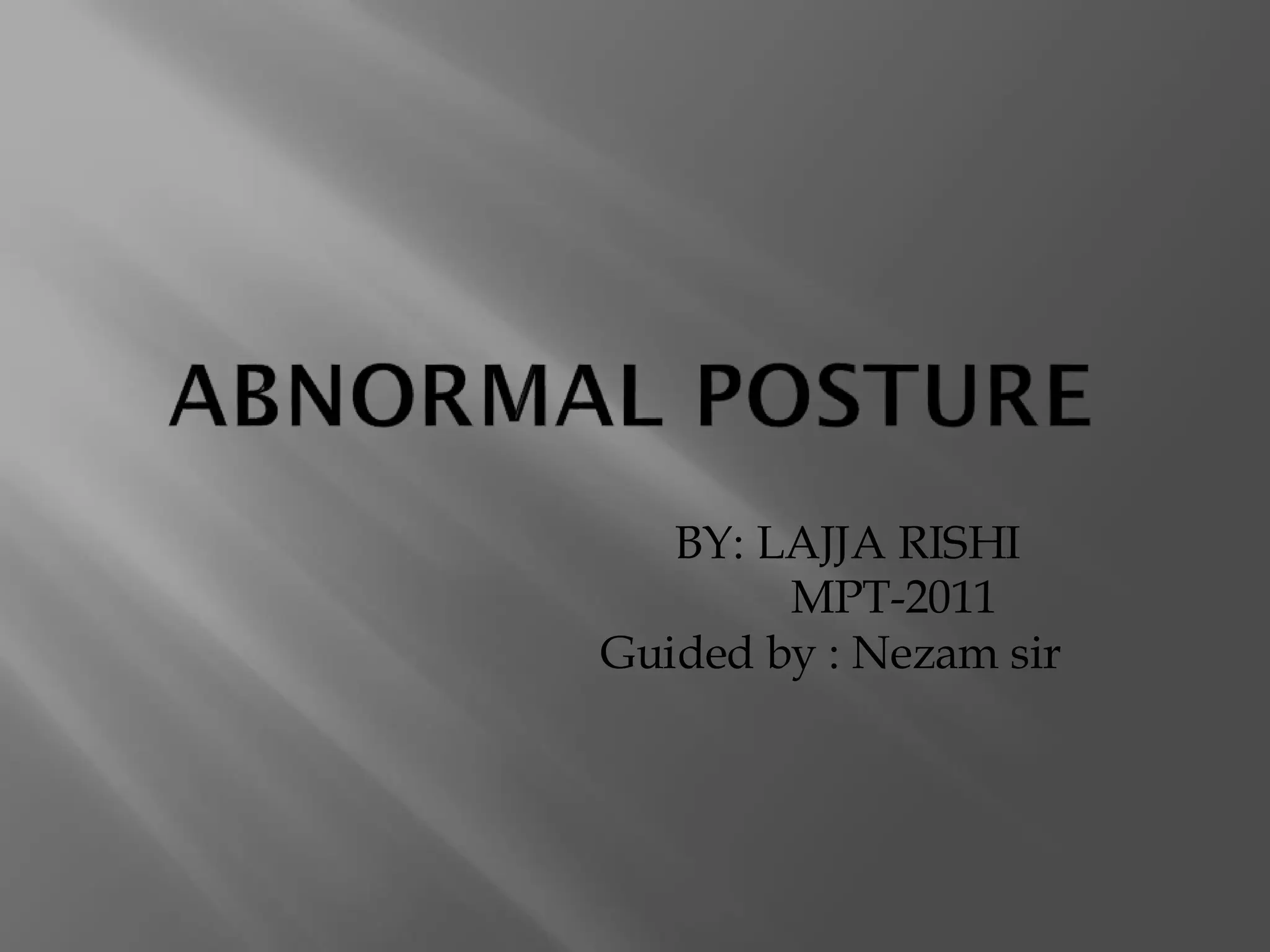 Abnormal posture in human body biomechanics.pdf