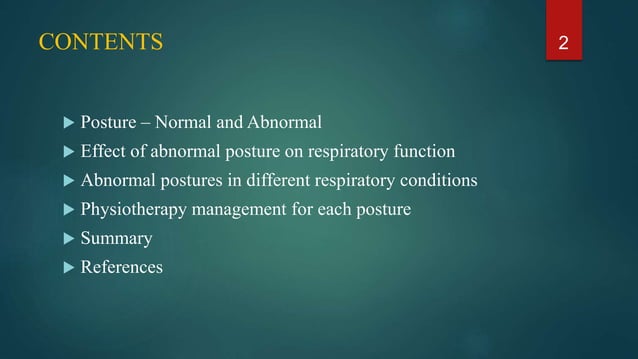 Abnormal posture in rs | PPTX | Lung and Respiratory Health | Diseases ...