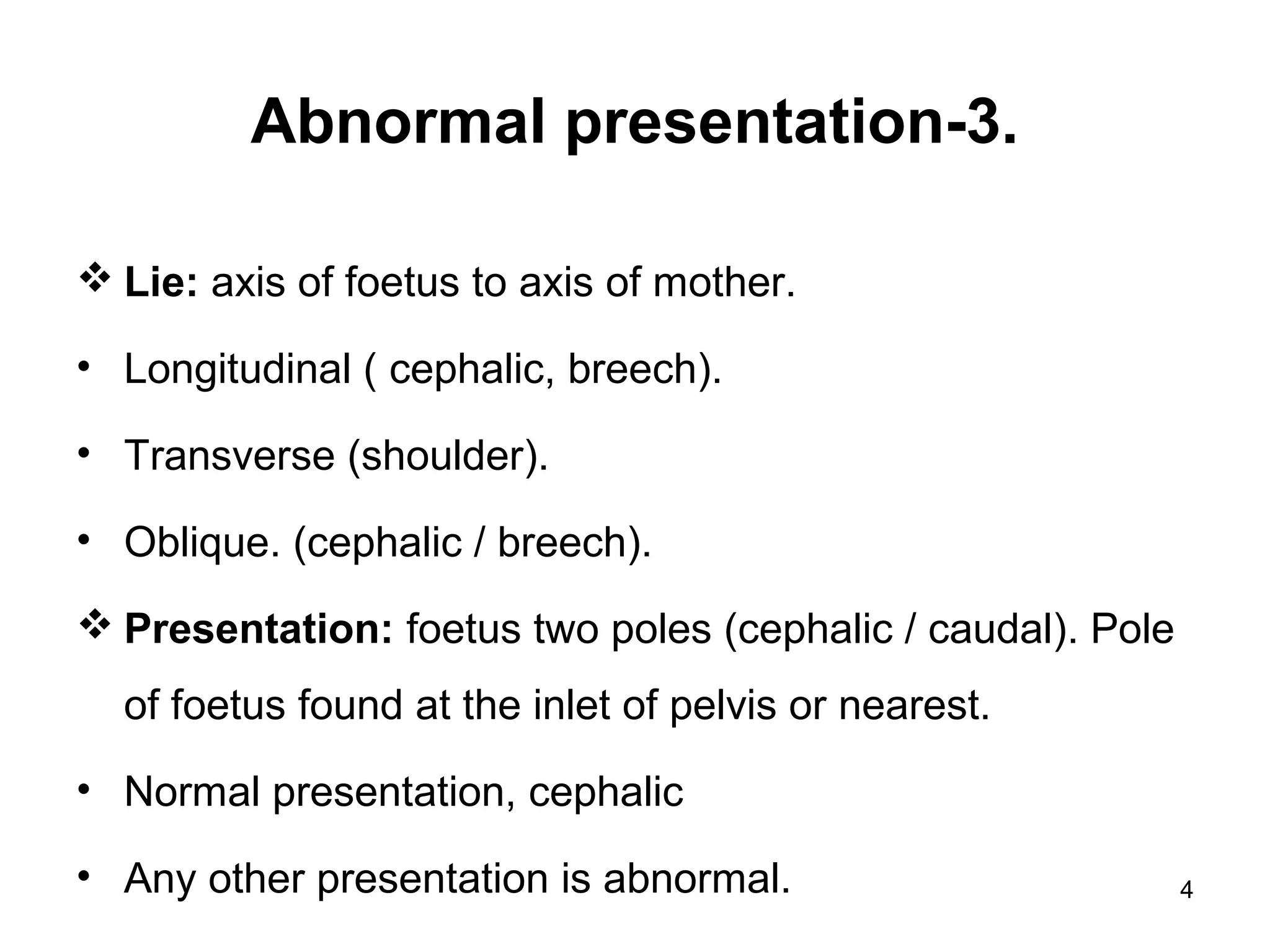 Abnormal presentation.m2ppt | PPT