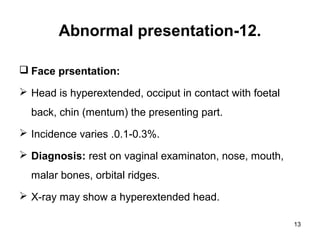 Abnormal presentation.m2ppt | PPT