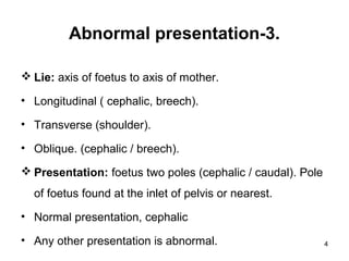 Abnormal presentation.m2ppt | PPT