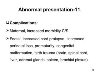 Abnormal presentation.m2ppt | PPT