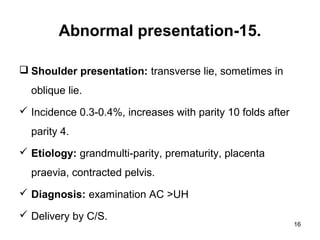 Abnormal presentation.m2ppt | PPT