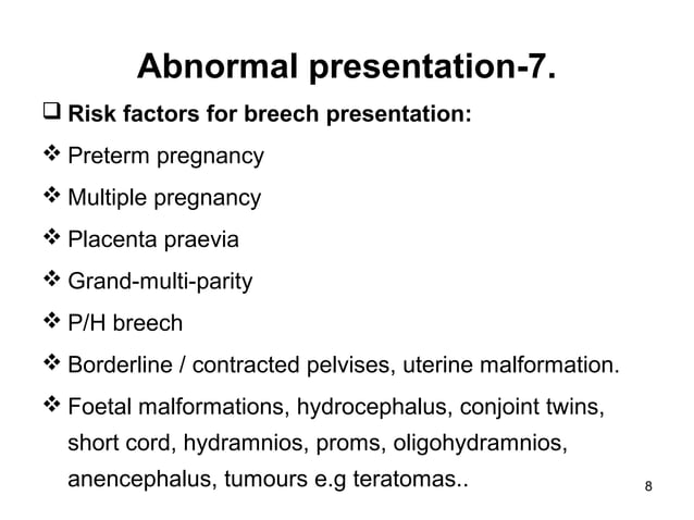 Abnormal presentation.m2ppt | PPT
