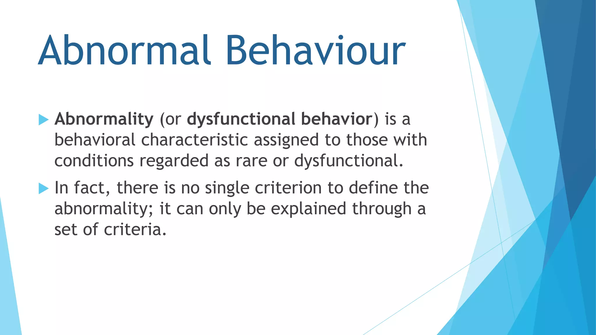 Neuro-psychological Factors Leading to Abnormal Behaviour | PPT