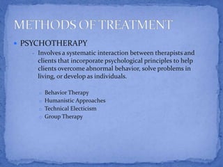 Abnormal psychology | PPTX