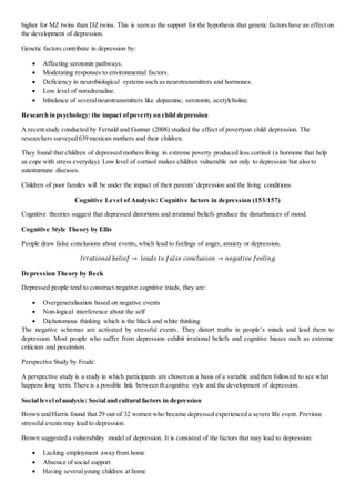 IB Abnormal psychology SL notes | DOCX
