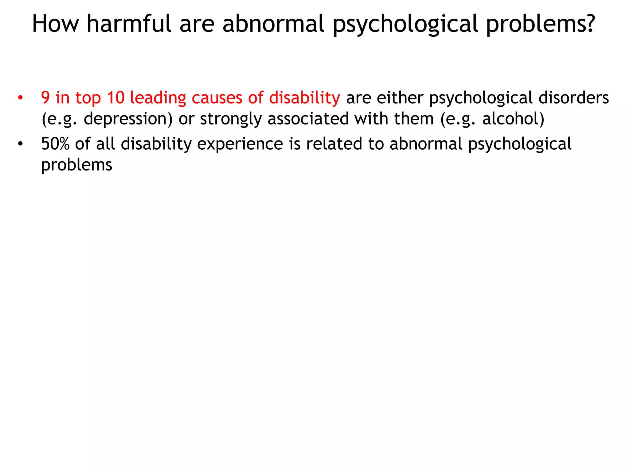 Abnormal psychology | PPT