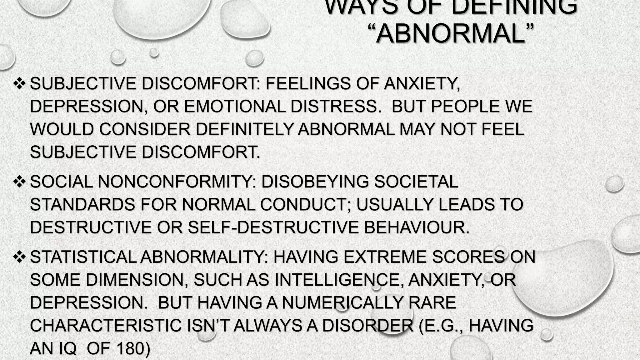 Abnormal Psychology | PPTX