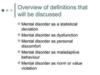 Abnormal psychology 1b | PPT