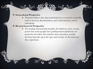 Abnormal psychology | PPTX