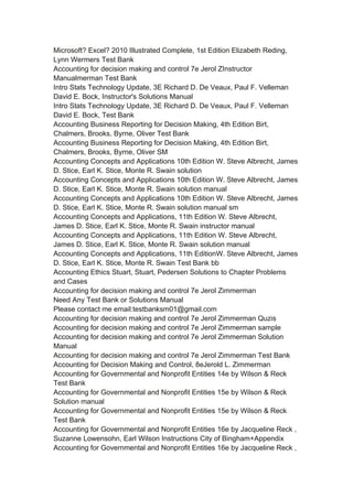 Abnormal psychology an integrated approach test bank and solution ...