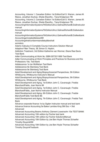 Abnormal psychology an integrated approach test bank and solution ...