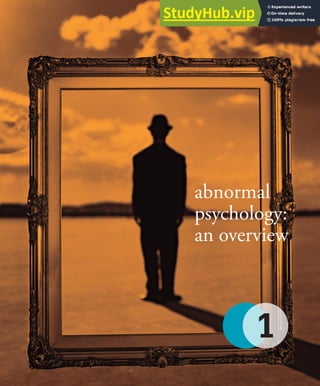 Abnormal Psychology An Overview | PDF
