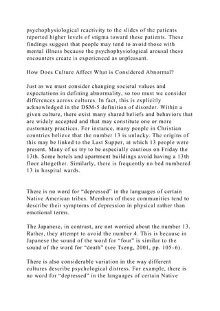 abnormal psychology an overviewlearning objectives 1· .docx