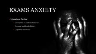 Abnormal psychology's anxiety disorder slides | PPTX