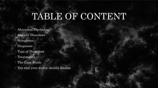 Abnormal psychology's anxiety disorder slides | PPT