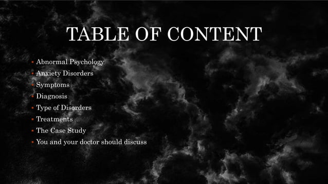 Abnormal psychology's anxiety disorder slides | PPT