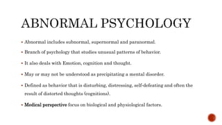 Abnormal psychology's anxiety disorder slides | PPT
