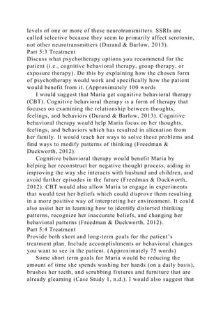 Abnormal Psychology Case Study .docx