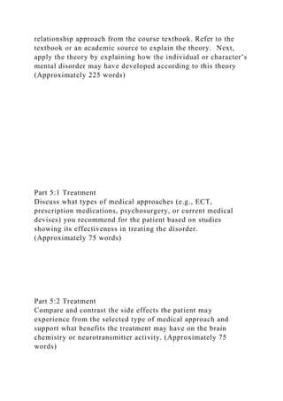 Abnormal Psychology Case Study .docx