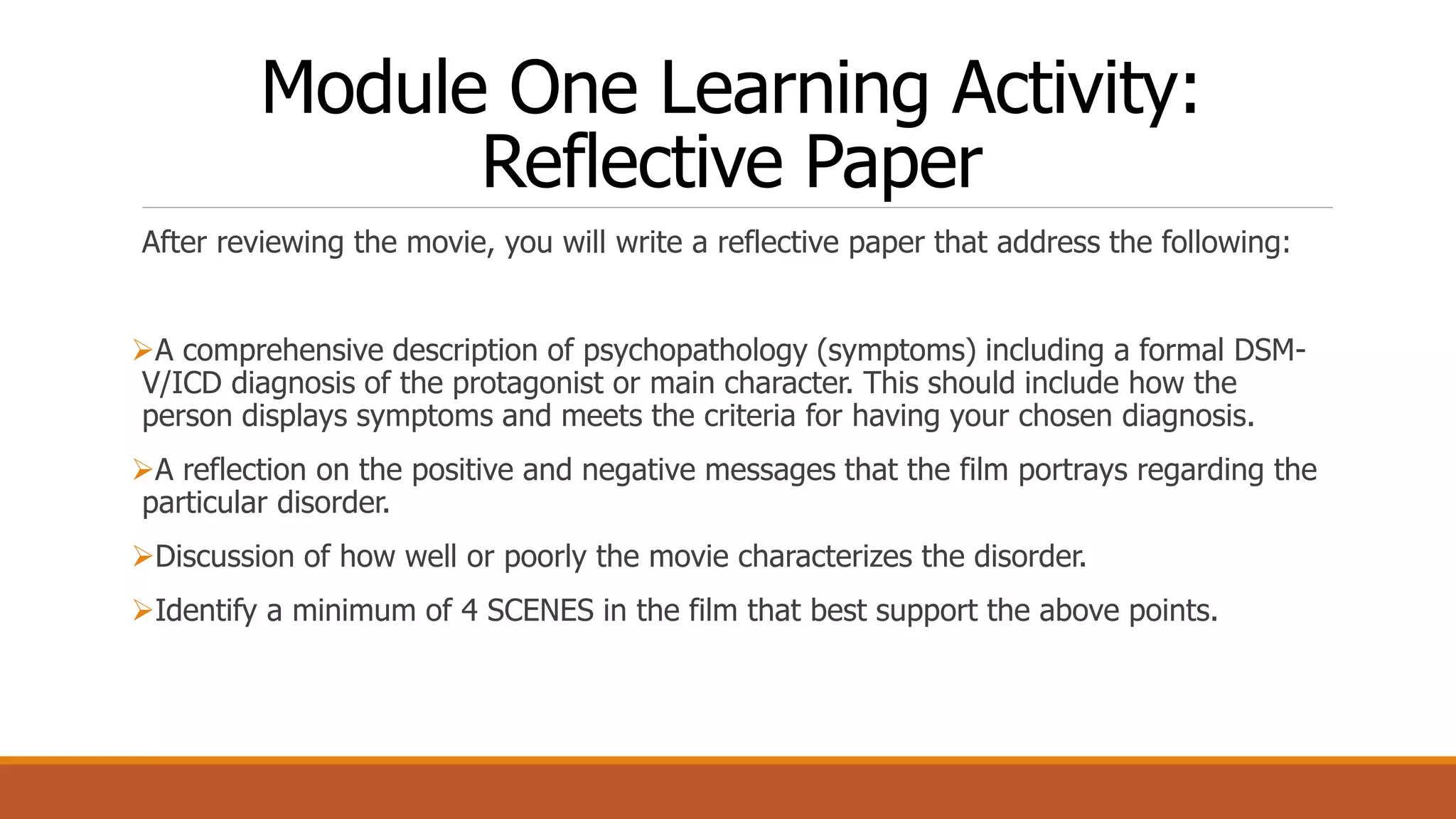 Abnormal psychology in the movies accessible | PPTX