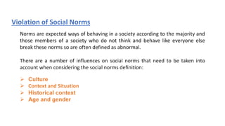 Abnormal psychology (theory)8.3 | PPTX