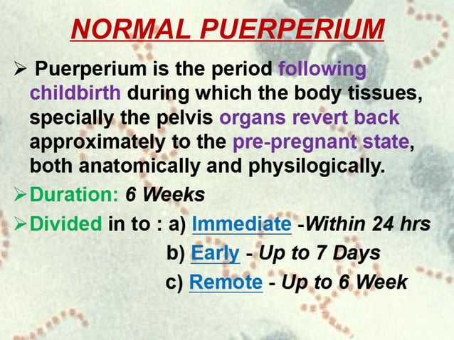 Abnormal puerperium | PPT