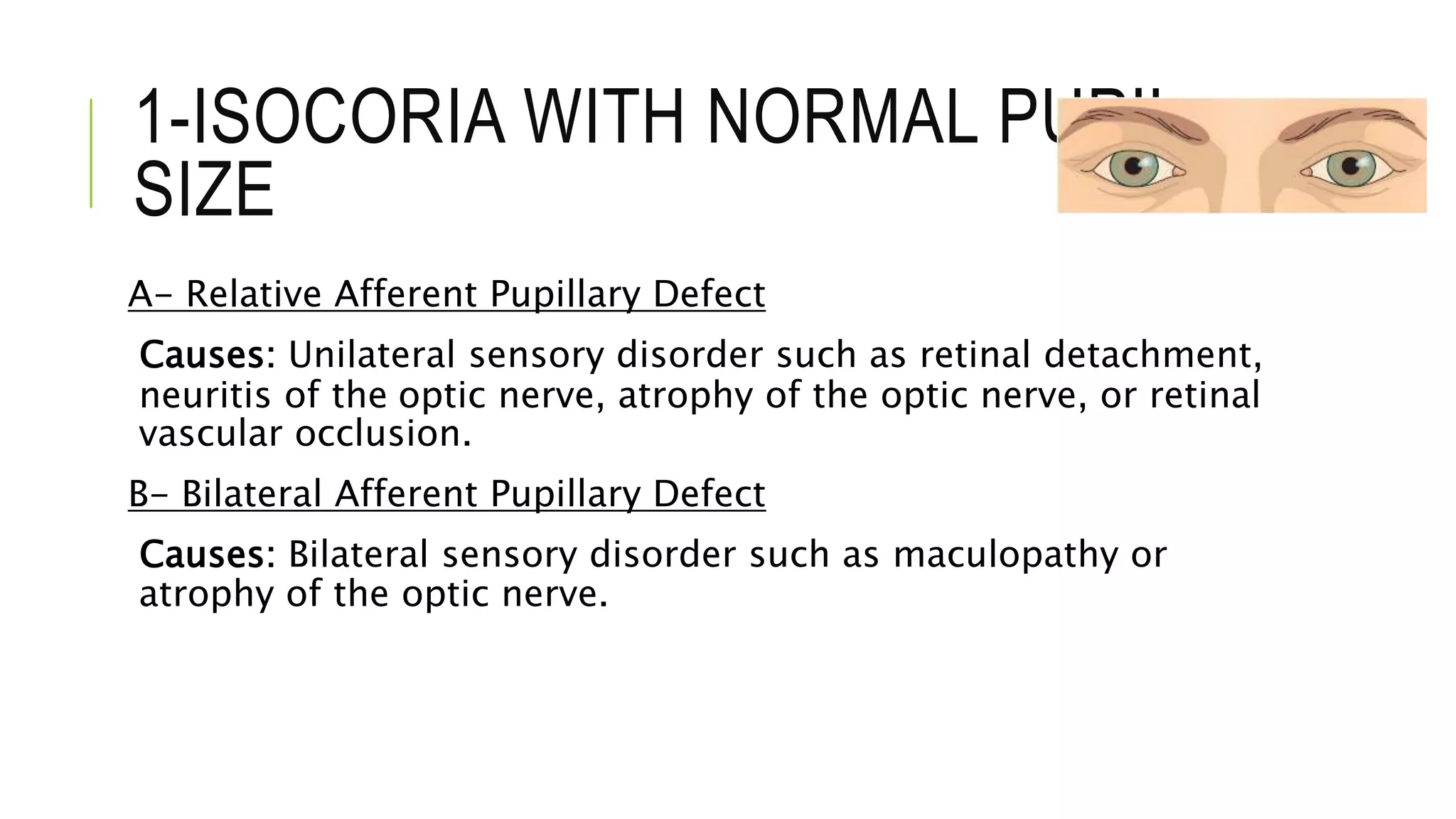 Abnormal reactions of pupil | PPTX
