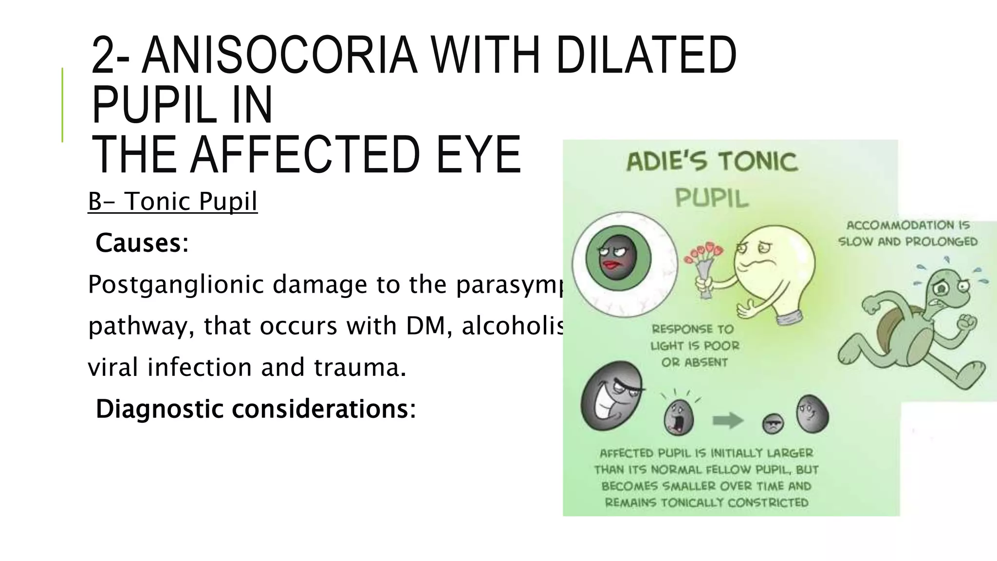 Abnormal reactions of pupil | PPTX