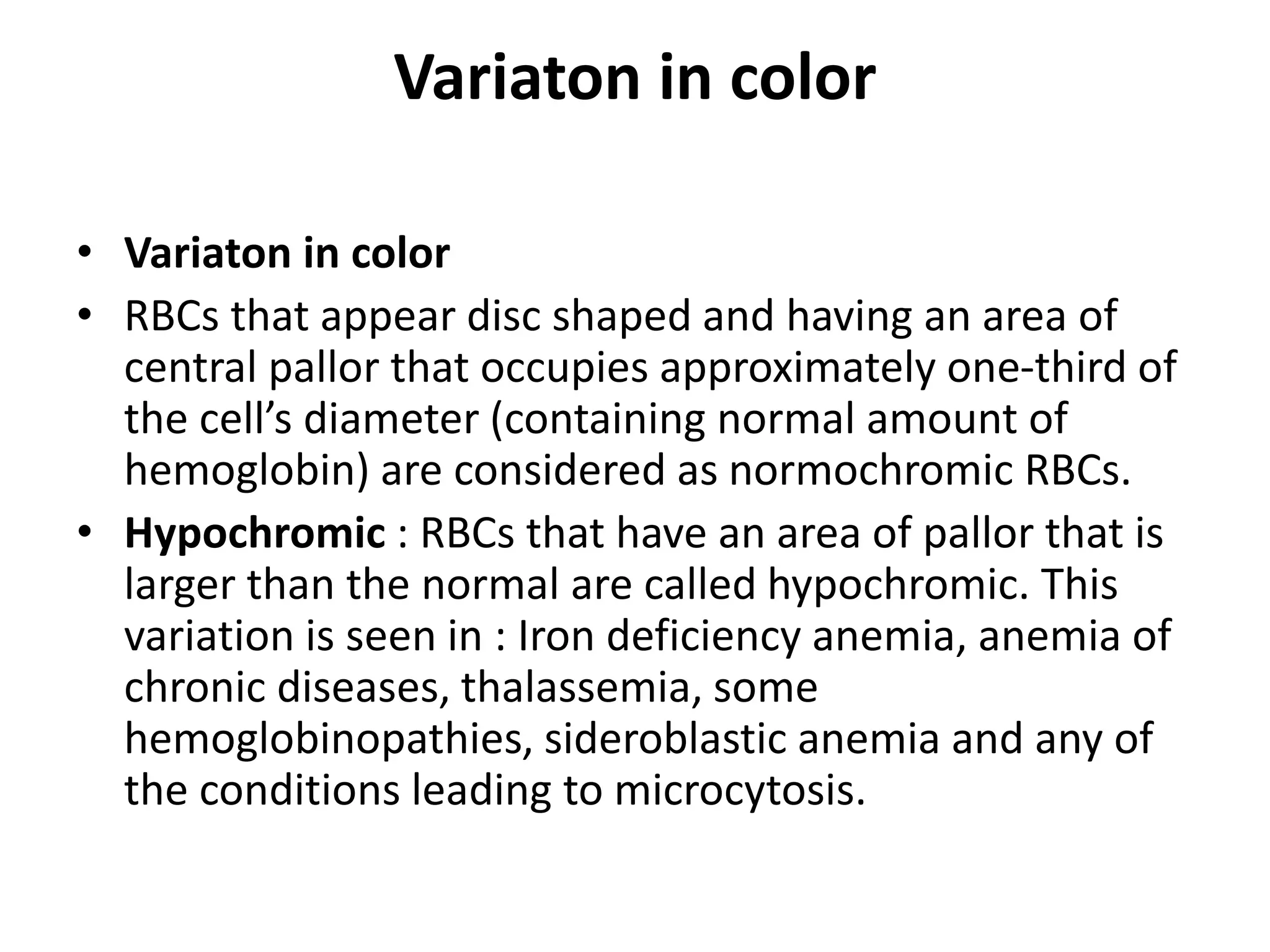 Abnormal red blood cell morphologies | PPTX