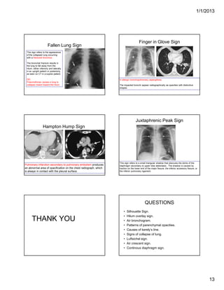 Abnormal sign in chest X- Ray | PDF | Lung and Respiratory Health ...
